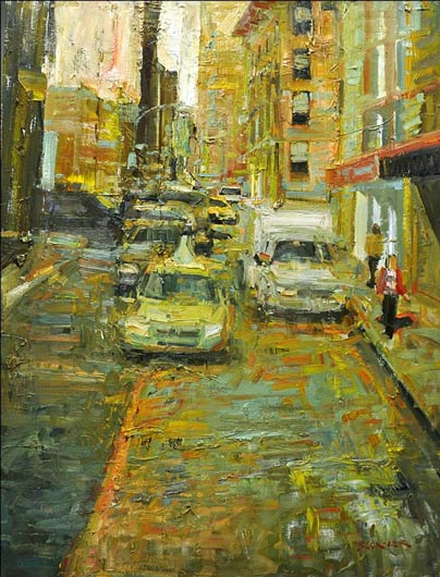 Jim Beckner | City Life - Southwest Art Magazine